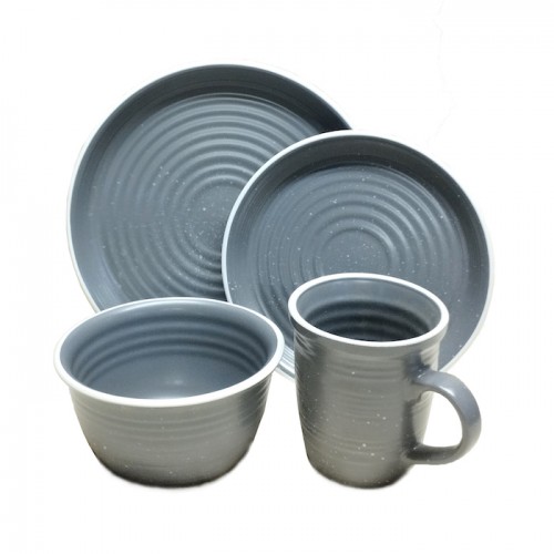 Dinner set Grey Modern Design 16Pc