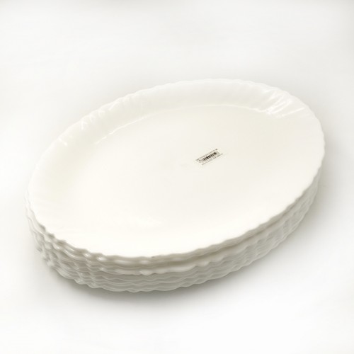 Endura Oval Plate Royal White 32Cm 6Pcs Set